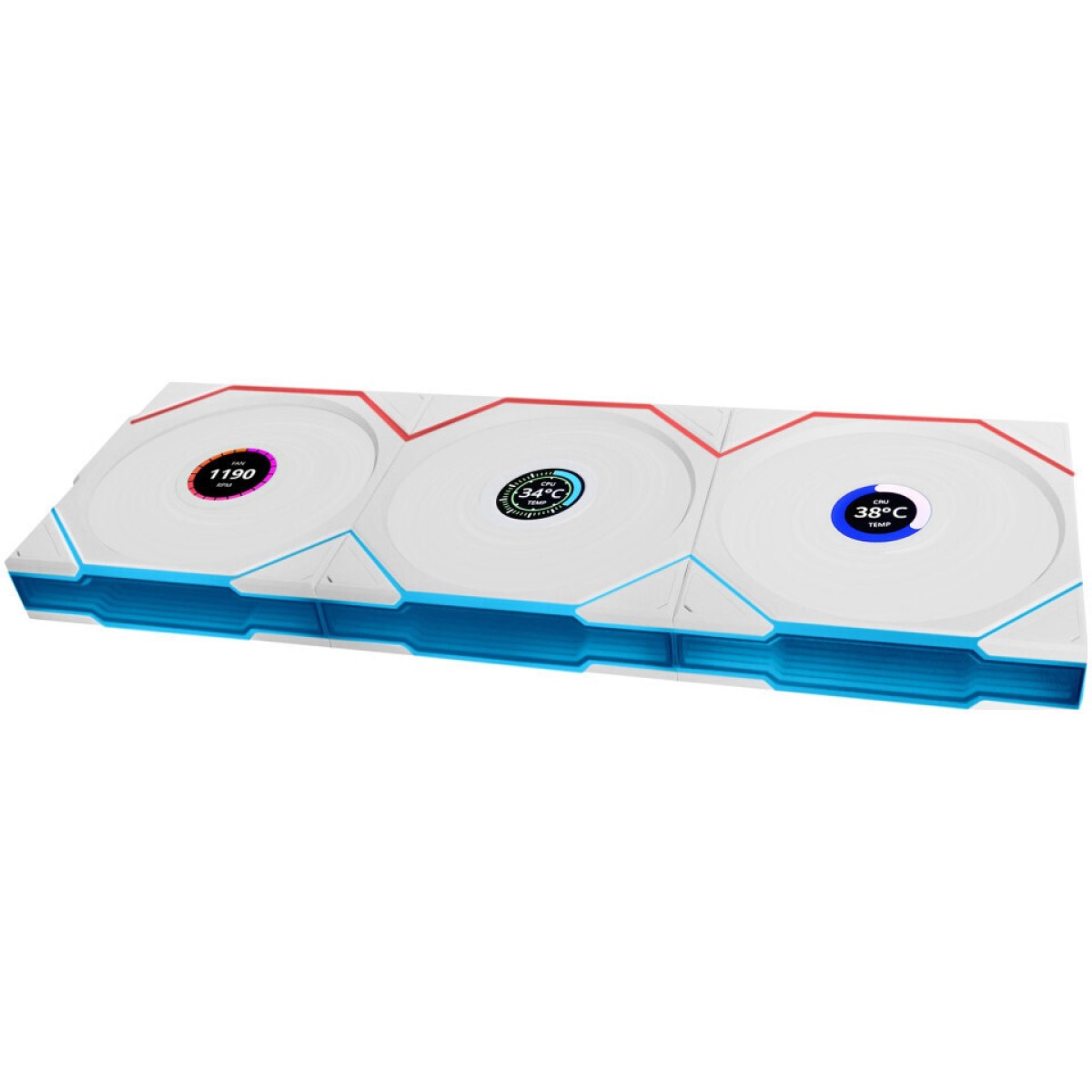 Lian Li UNI FAN TL Wireless LCD Reverse Blade Case Fan 120mm με ARGB ...